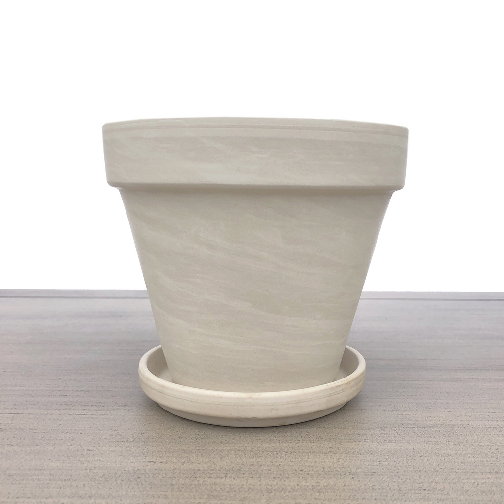 4" Clay Pot, Cream Marble – Cedar Creek Farmhouse